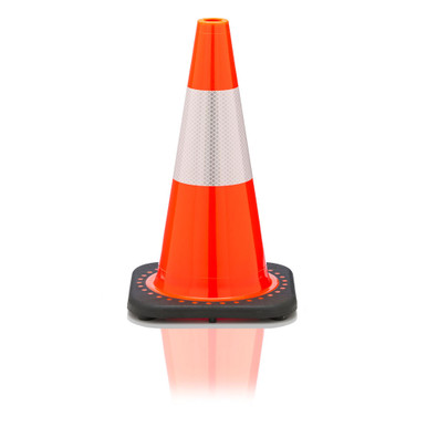 18" JBC Revolution Orange Reflector Safety Cones - UtilityDirect.com