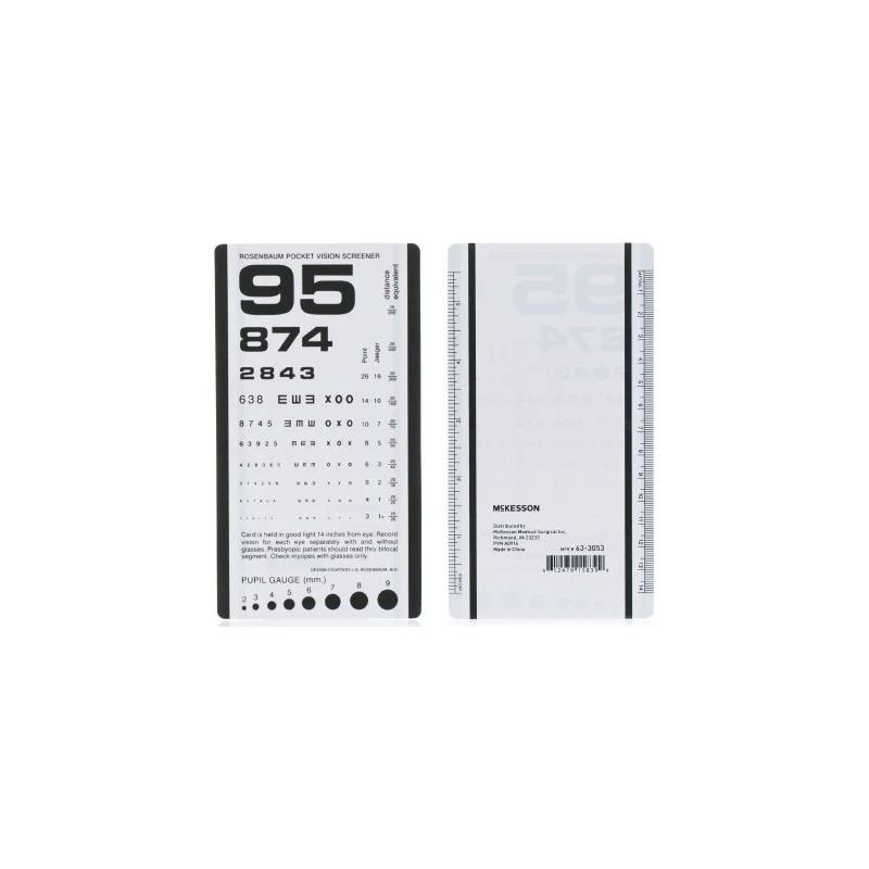 Mckesson - 63-3053 - Eye Chart 14 Inch Distance Acuity Test - Stomabags.com