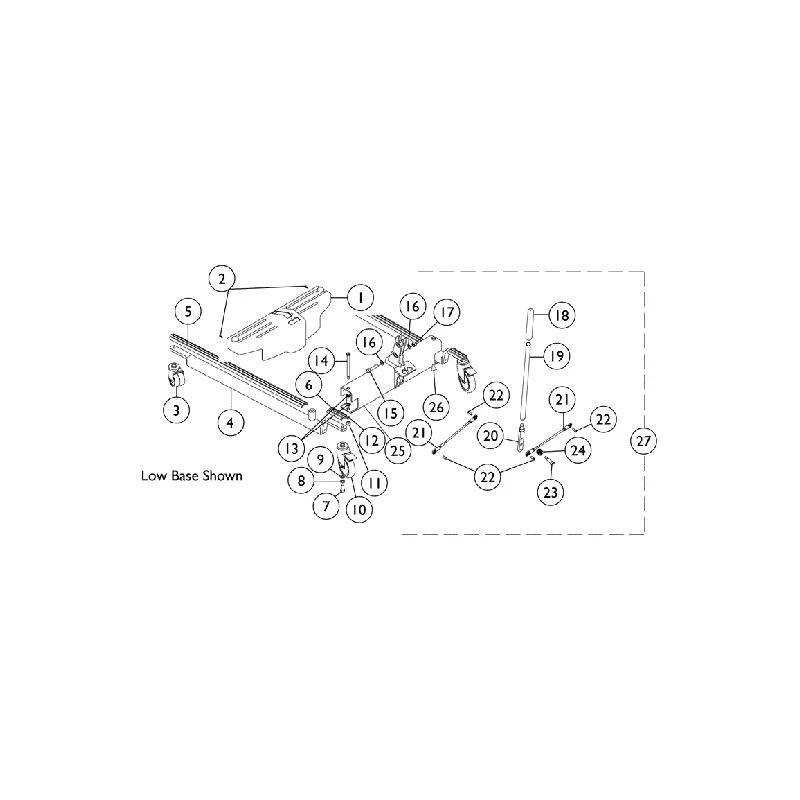 Invacare - 1079810 - Low Base Kit - Mobilityequip.com