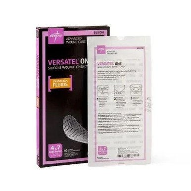 Medline - Versatel One - Msc1847Ep - Dressing, Wound Silicone Str 4"X7 ...