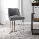 Grey Cloud Counter Stool