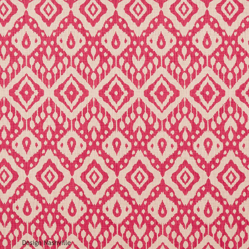 Chic Ikat raspberry pink