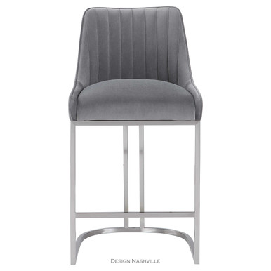 Grey Cloud Counter Stool