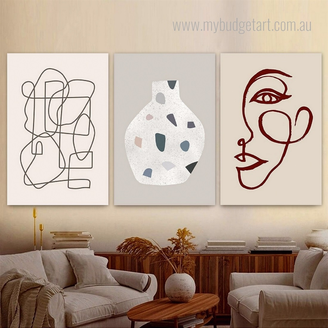 Geometric Abstract Line Wall Art