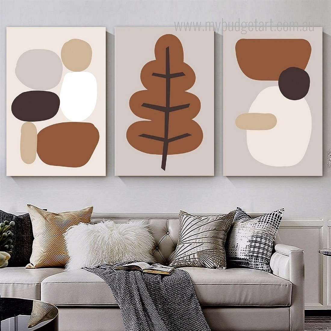 Roundly Blobs Canvas Wall Sets