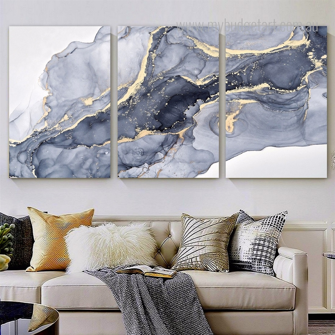 Fluid Effect Marble Canvas Art