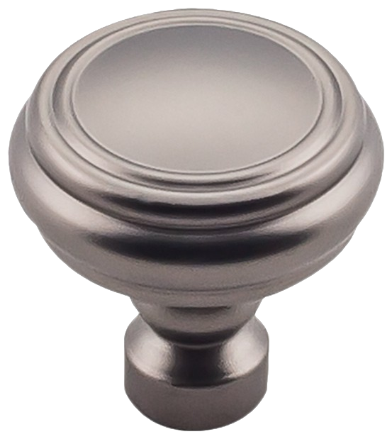 Get Top Knobs TK881AG Brixton Ridged Knob 1 1/4 Inch in Ash Gray