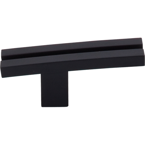 Get Top Knobs TK82BLK Inset Rail Knob 2 5/8'' Flat