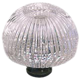 Get Cal G248-US10B Grooved Round 1-3/8'' Knob with Base
