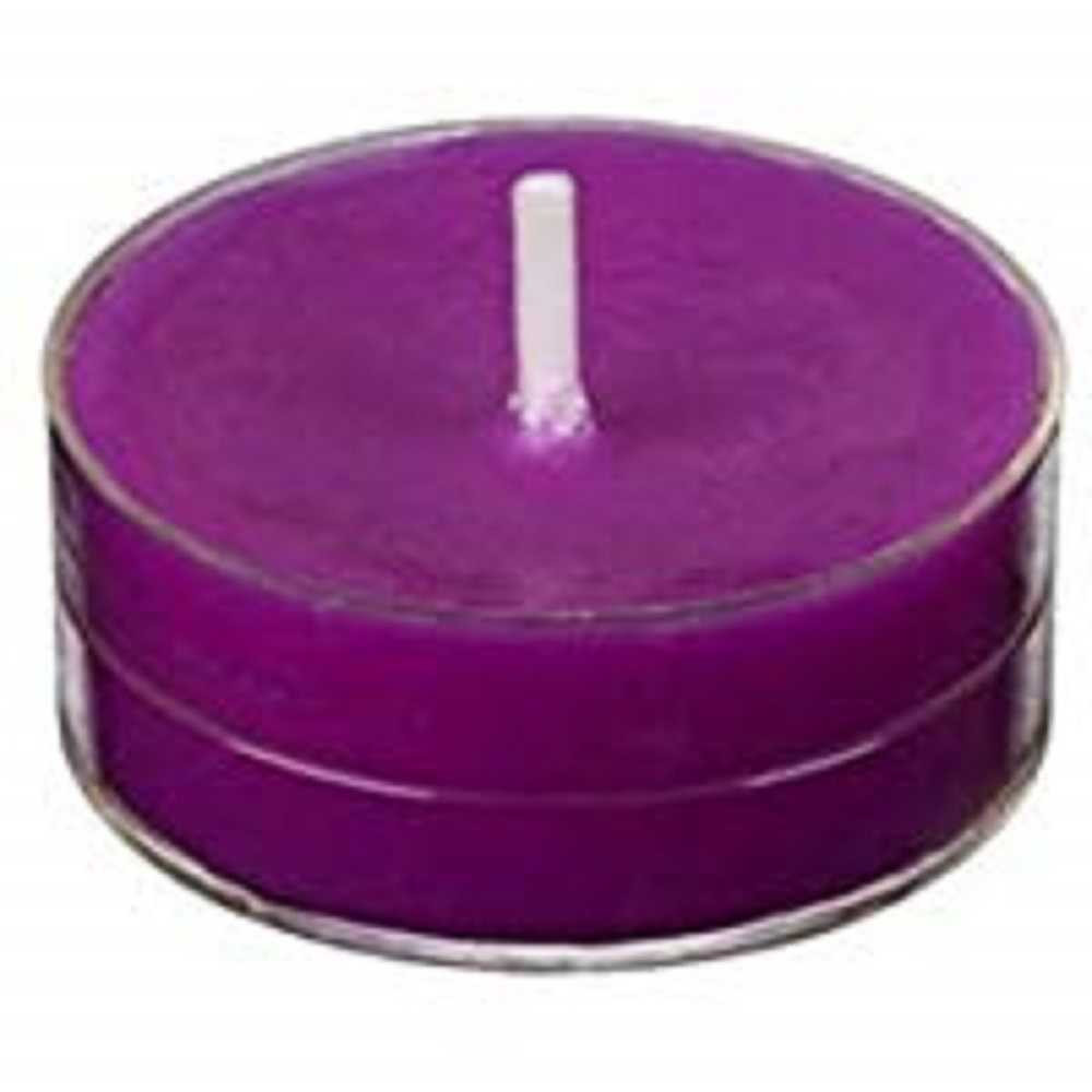 All Natural Colored Soy Wax Tea Light Candles - Pack of 20