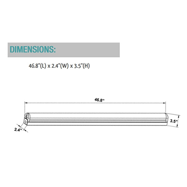4Ft. LED 40 Watt Architectural Round Suspended Commercial Light