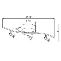 3 Head LED 3x5W Light Bar