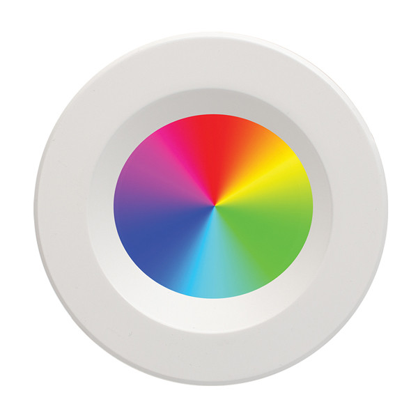 6-Inch Round LED 13 Watt Smooth Recessed Light Trim - RGBW