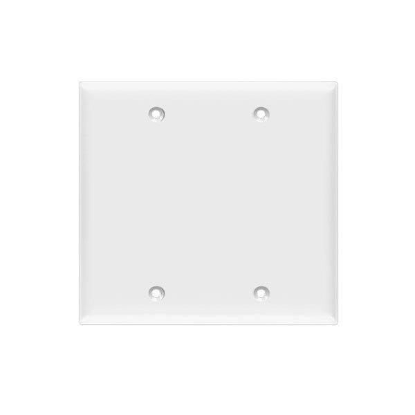 Residential Blank Cover Two-Gang Wall Plate