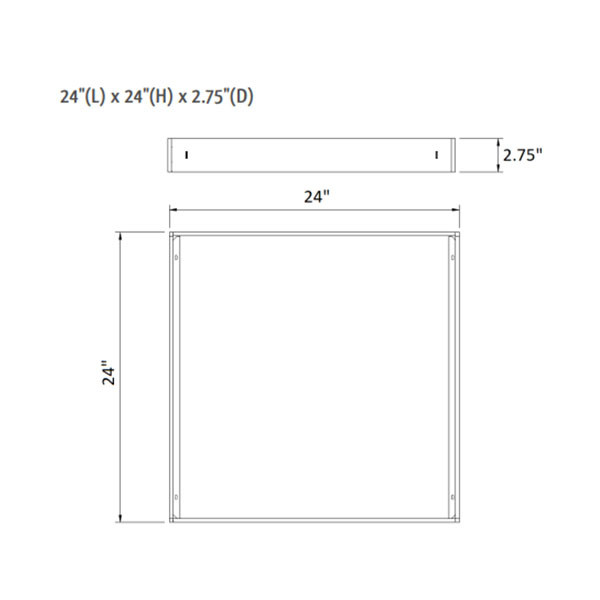 Surface Mounting Kit for 2x2 Panel