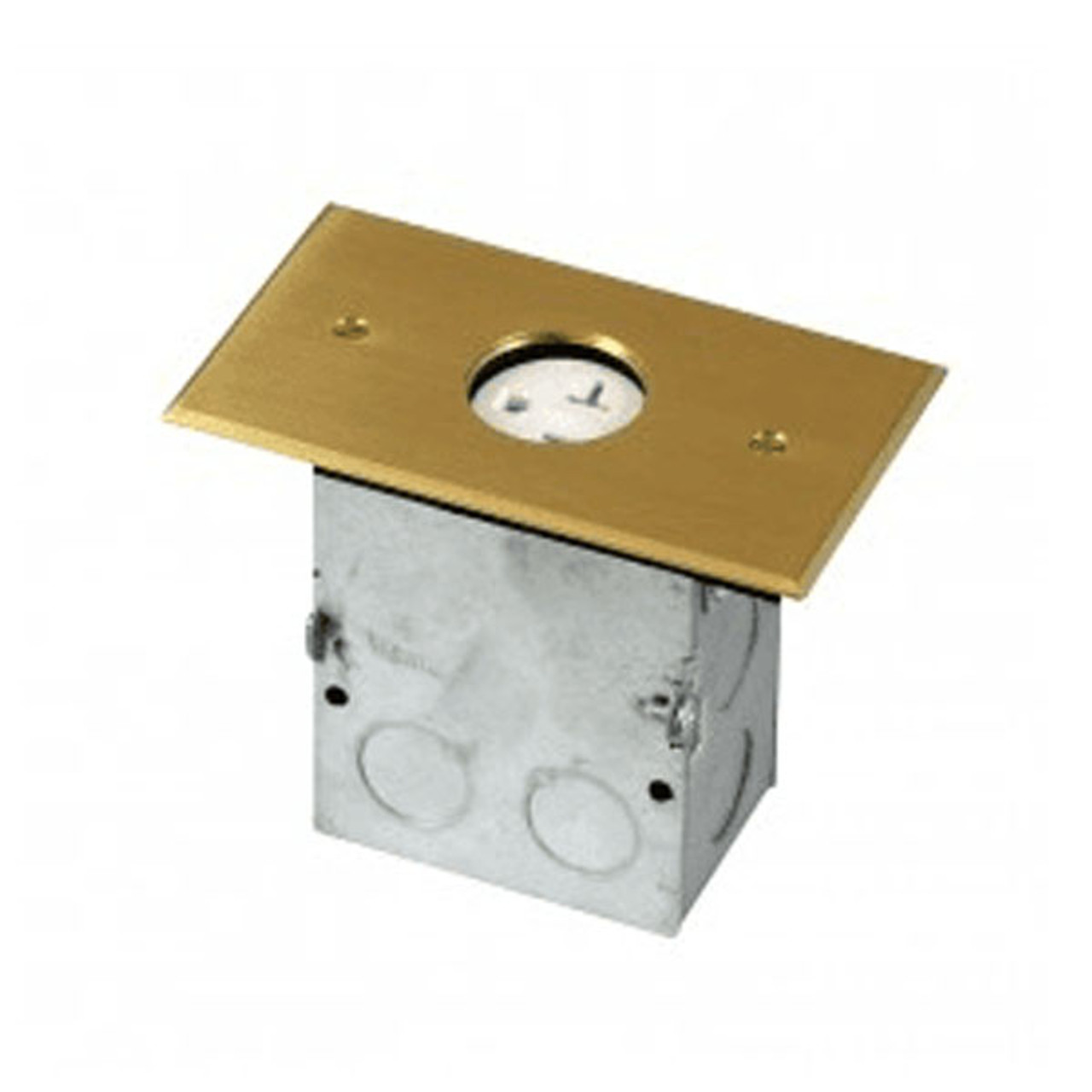 1 Gang Floor Box Assembly 20a Tamper Weather Resistant Single Receptacle