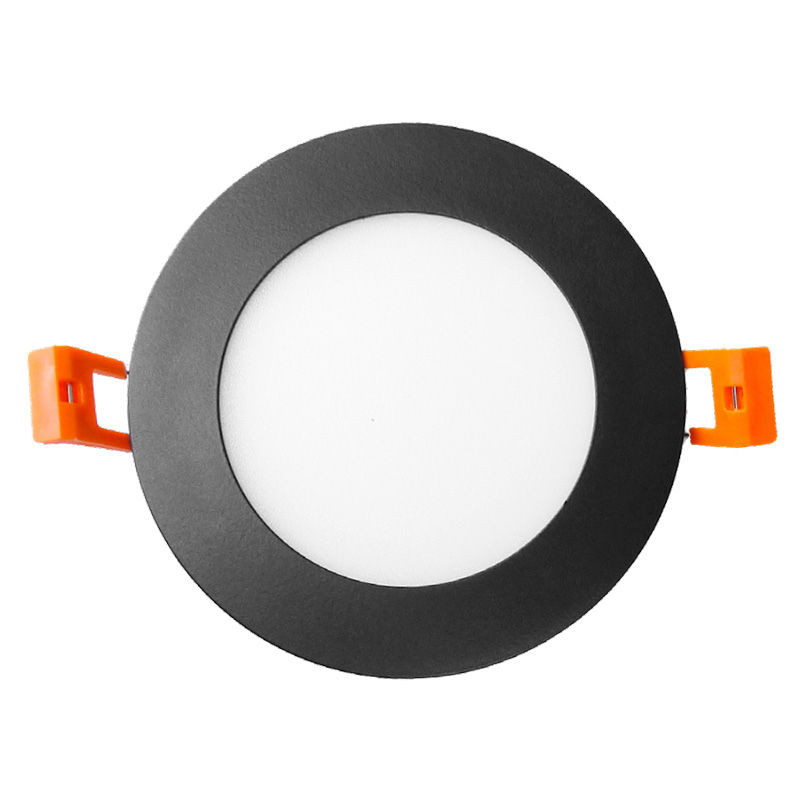 4" Round Slim Wafer Light, Multi CCT, Black Finish