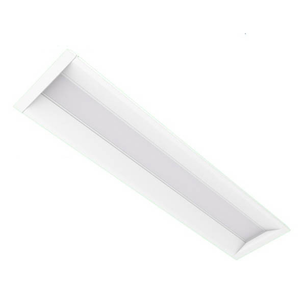 1x4 LED Flat Lens Recessed Troffer, 19W-45W
