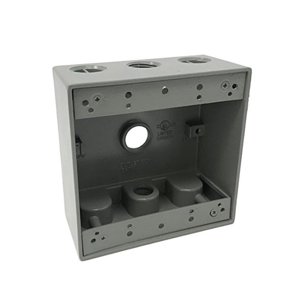 Spacious 1" Electrical Box with Triple Outlets