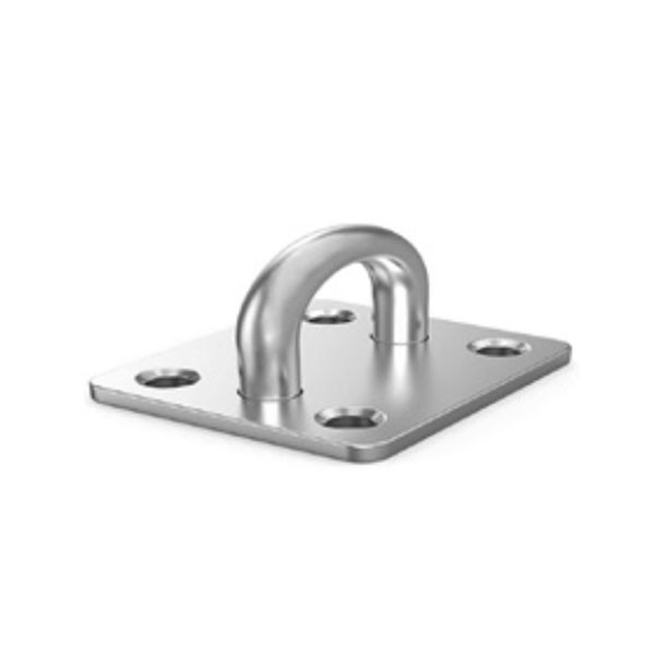 Stainless Steel Pad Eye Plate Staple Hook M8 - RelightDepot