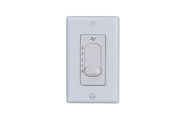 WC-13 Series, White 4-Speed Wall-Mount Ceiling Fan Wall Control