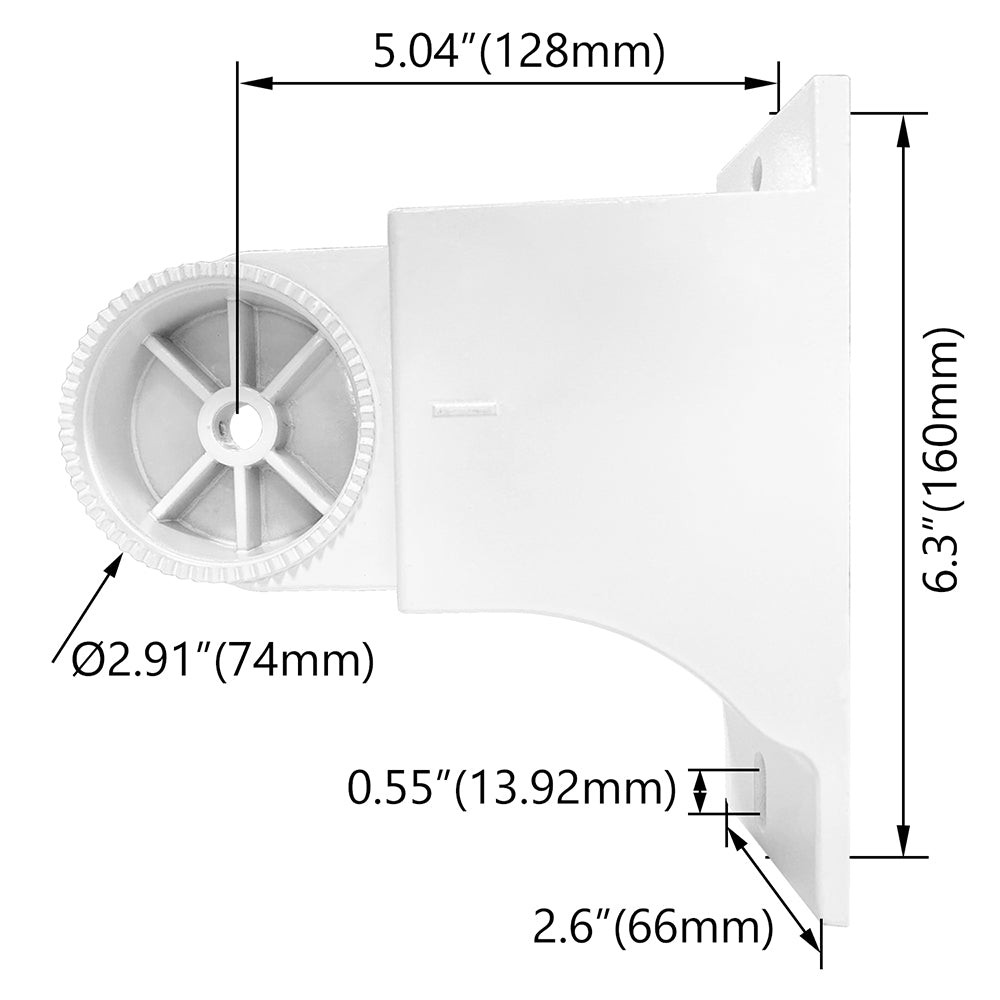 Square and Round Pole Mount, Standard Versatile Mounting Arm, Simple ...