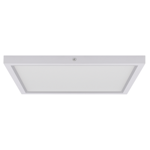 5" LED Square Disk Light, 10W, 500lm, 3000K, White, 12-Pack