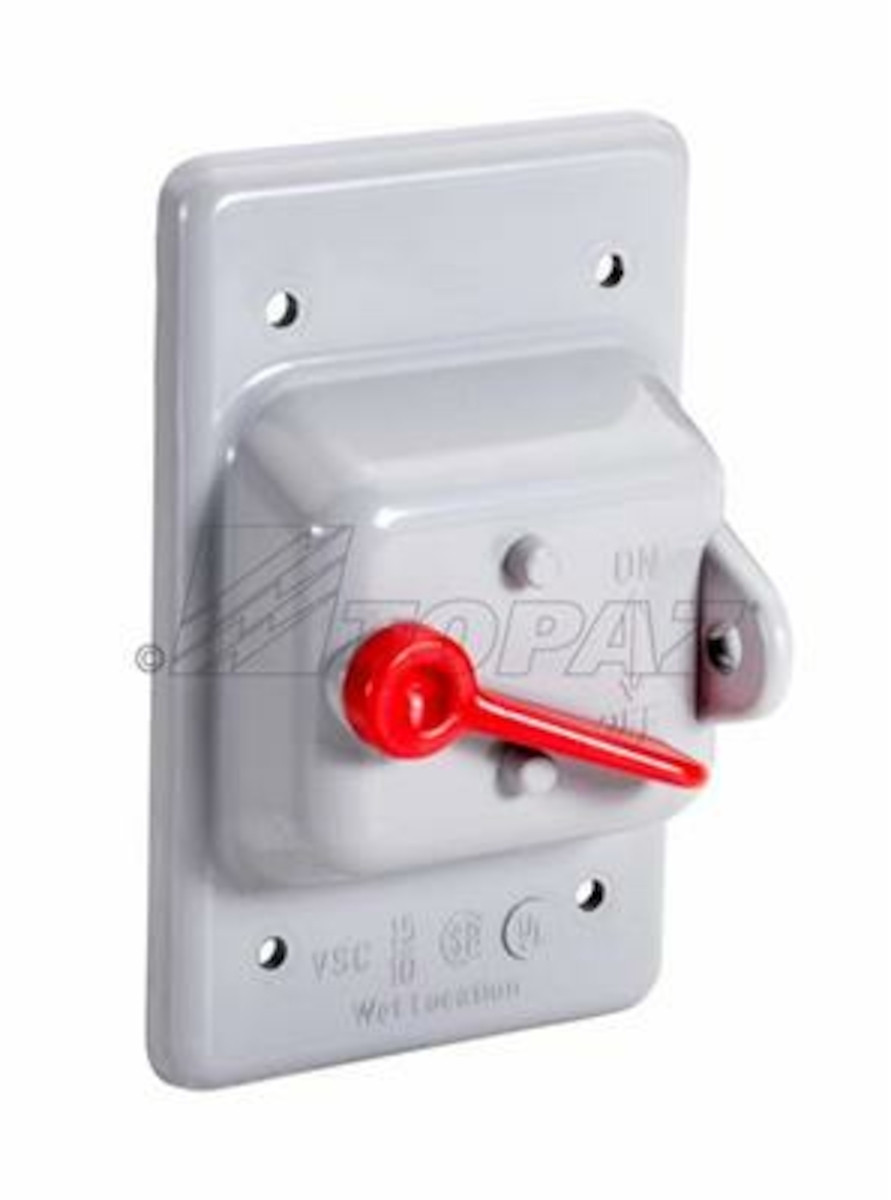Garvin Industries Toggle Switch Cover, Single Gang, PVC, Weatherproof ...