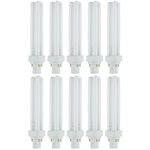26W Double U-Shaped Twin Tube CFL Bulbs, 3500K Neutral White, 4-Pin ...
