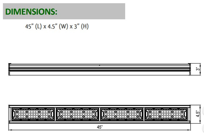 4Ft. Outdoor LED 120 Watt Sign Light