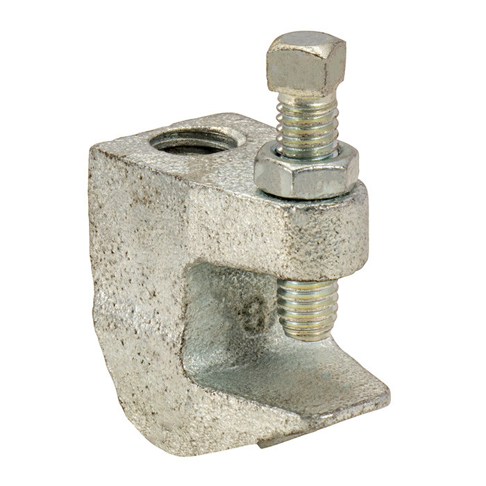 Garvin Industries 3/8" Rod Electro-Galvanized Iron Beam Clamp, 1-1/4 ...