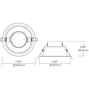 6" Non-IC Commercial LED Retrofit / Remodeling Downlight