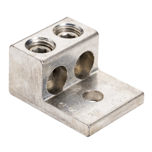 Garvin Industries 2808TZ, Aluminum Lug, Double 2/0, Two Conductor, 90°C
