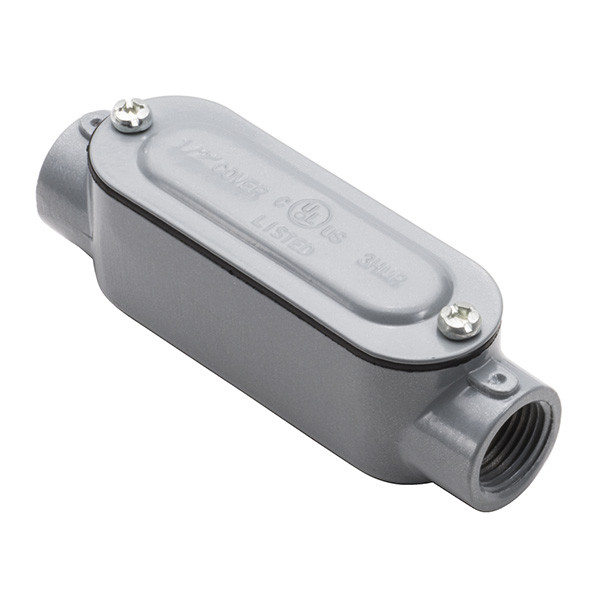 1-1/4" Rigid Conduit Body, C Type, with Cover and Gasket, Threaded, NPT ...