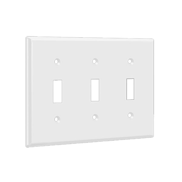 Toggle Switch Three-Gang Wall Plate