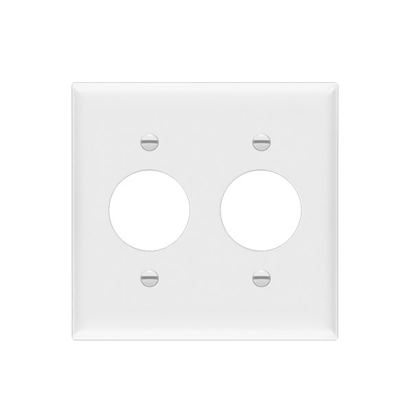 Single Receptacle Two-Gang Wall Plate