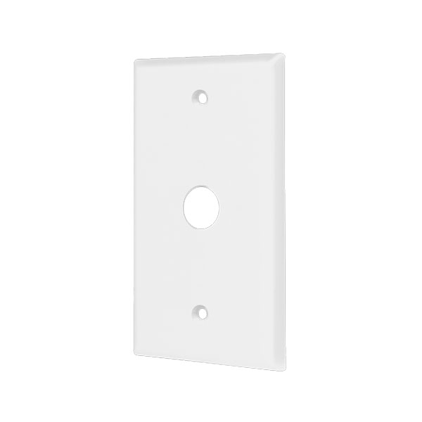 Plastic Wall Plate 1-Gang Phone/Cable Cover