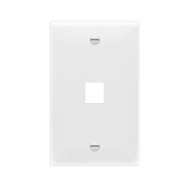 Multimedia Face Plate 1-Port 1-Gang Keystone