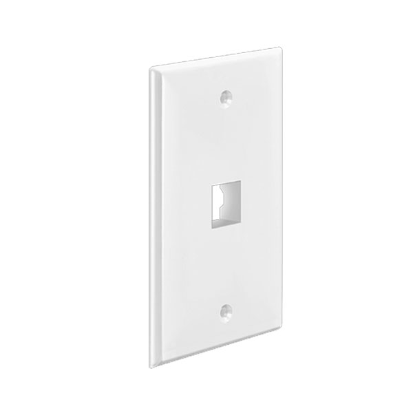Multimedia Face Plate 1-Port 1-Gang Keystone