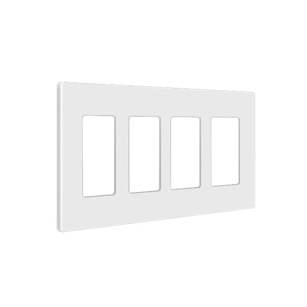 4-Gang Decorator Screwless/GFCI Four-Gang Wall Plate