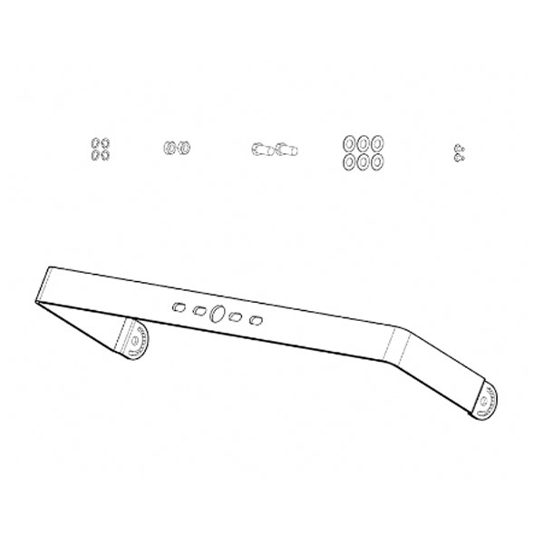 2Ft. Surface Mounting Conversion Yoke, Steel