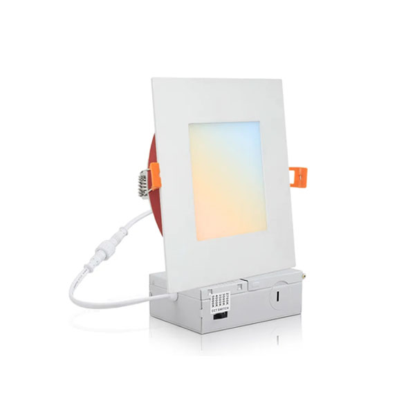 9 Watt Fire Rated Slim Wafer Recessed Light - CCT Adjutable