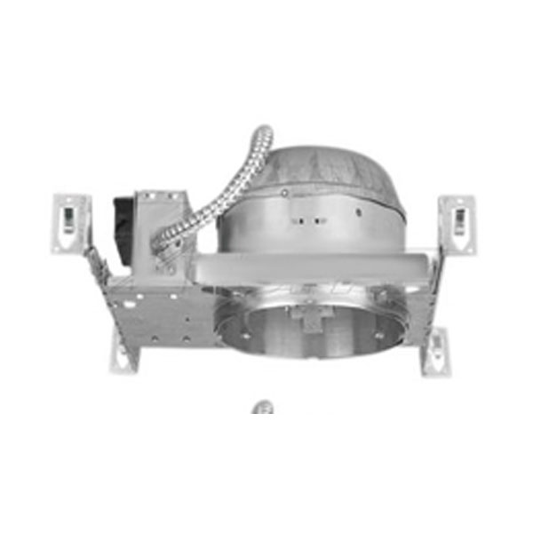 6" Shallow Insulated Ceiling Rated, New Construction Recessed Downlight ...