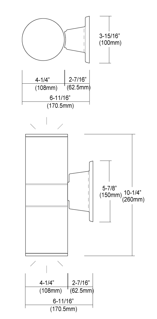 4426 Series 4” LED Architectural Cylinder Up & Downlight