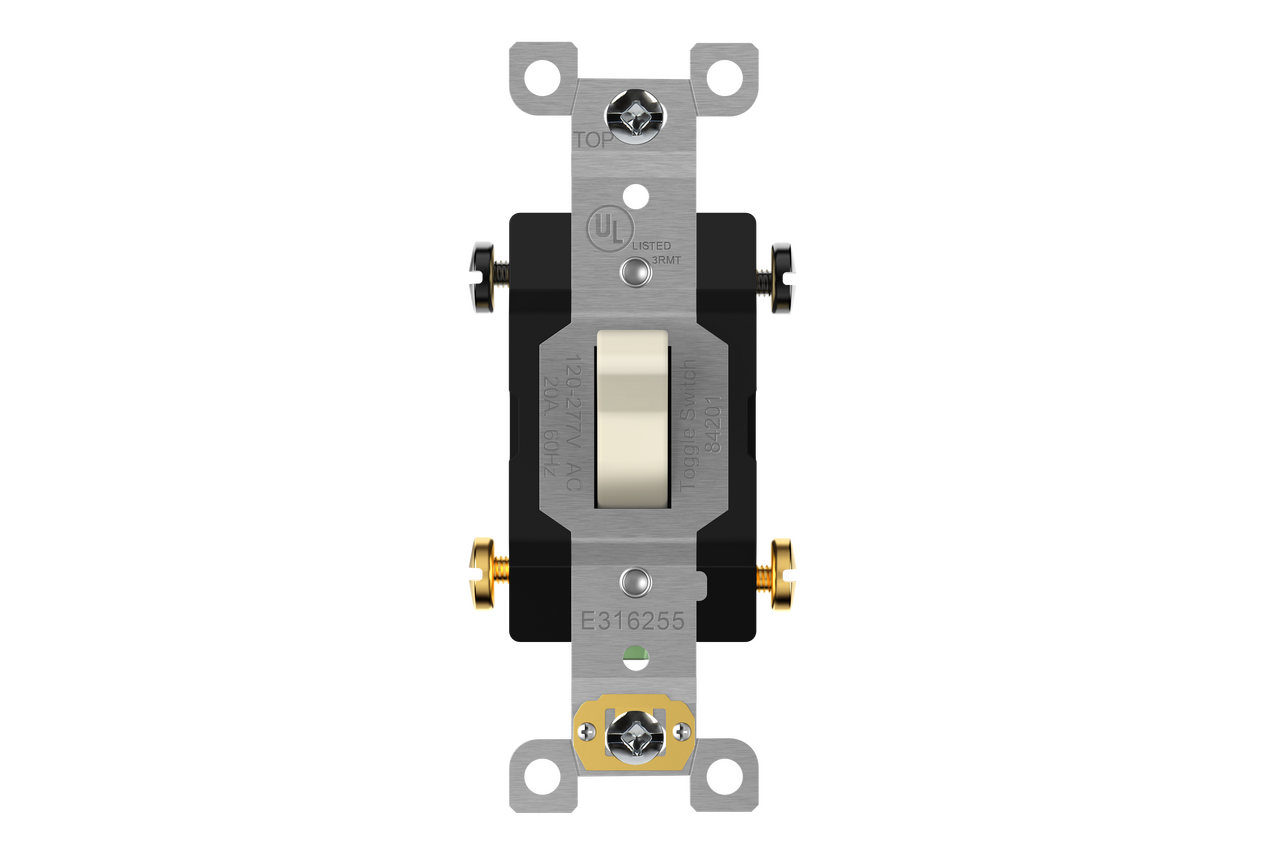 4-Way Toggle Switch, Commercial Grade, Heavy Duty, Light Almond