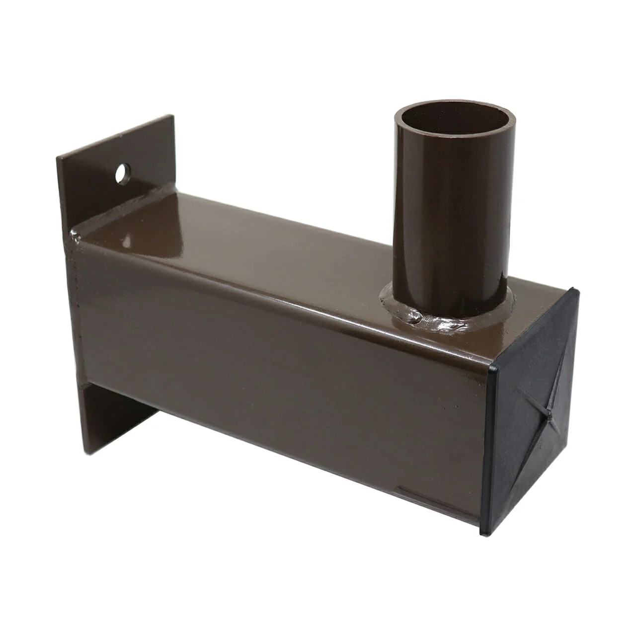Steel Tenon Arm, Square Poles, 4" Standard Square Pole Cap