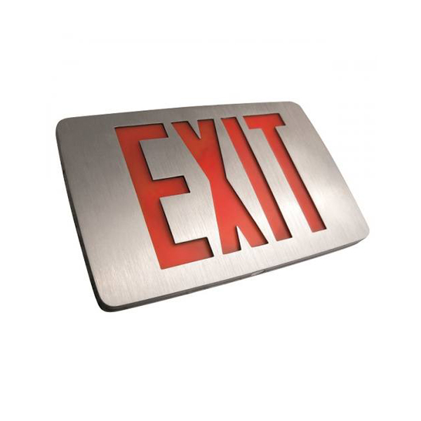 Thin Die-Cast Aluminum Single Face Exit Sign