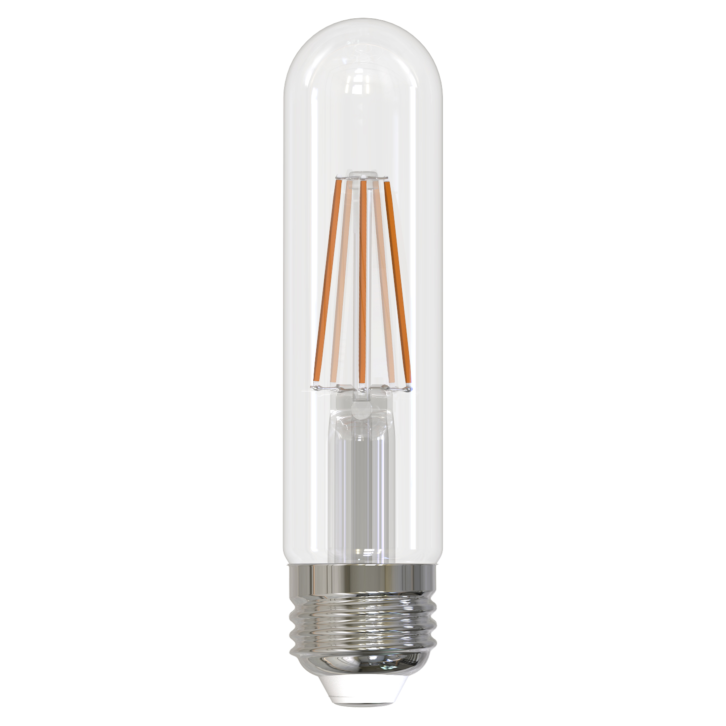T10 LED Filament, 6W, E26, Clear, 2700K, 128MM, 6-Pack
