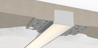 SCX Series Recess Mount Mud-In Flange Brackets, 8 Foot - RelightDepot