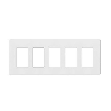 5-Gang Decorator Screwless/GFCI Five-Gang Wall Plate
